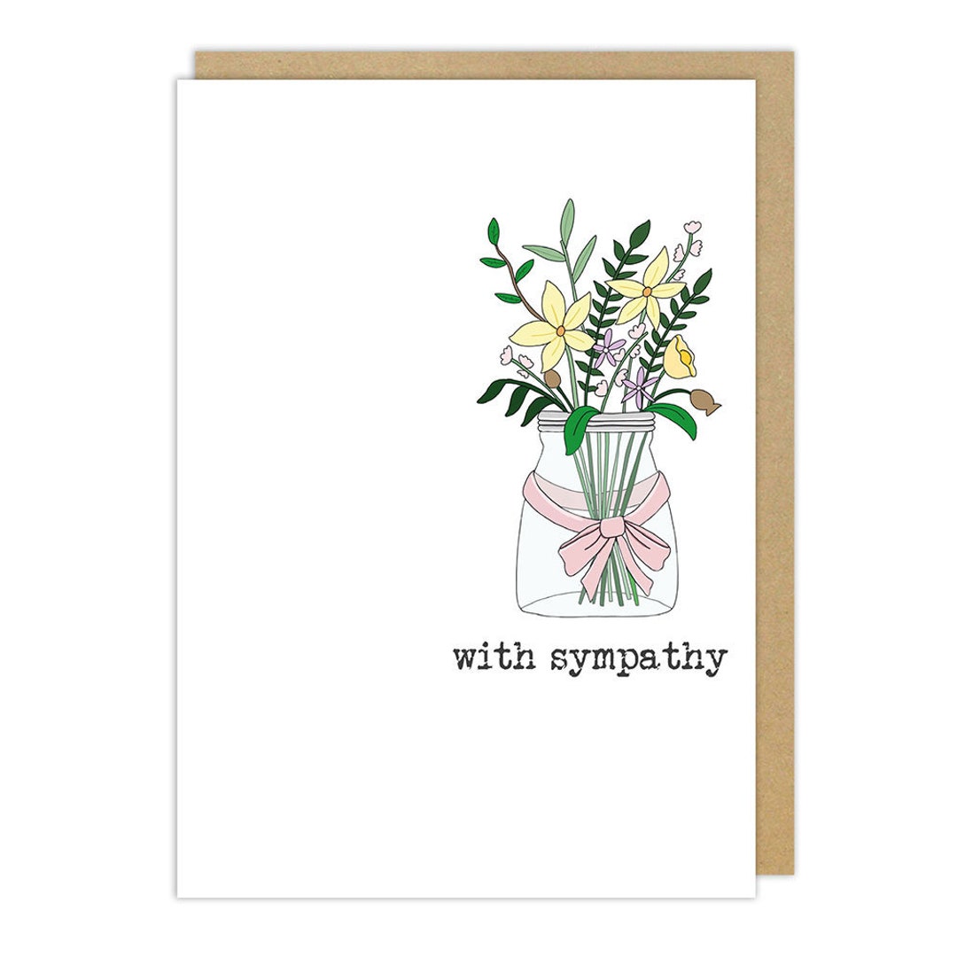 Sympathy Card: Flowers Sympathy Card DWW929 - Etsy