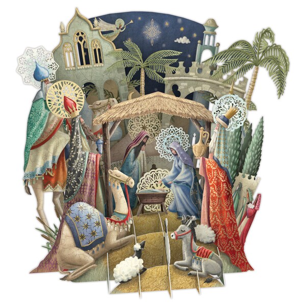 Pop up Christmas Cards Nativity - Etsy
