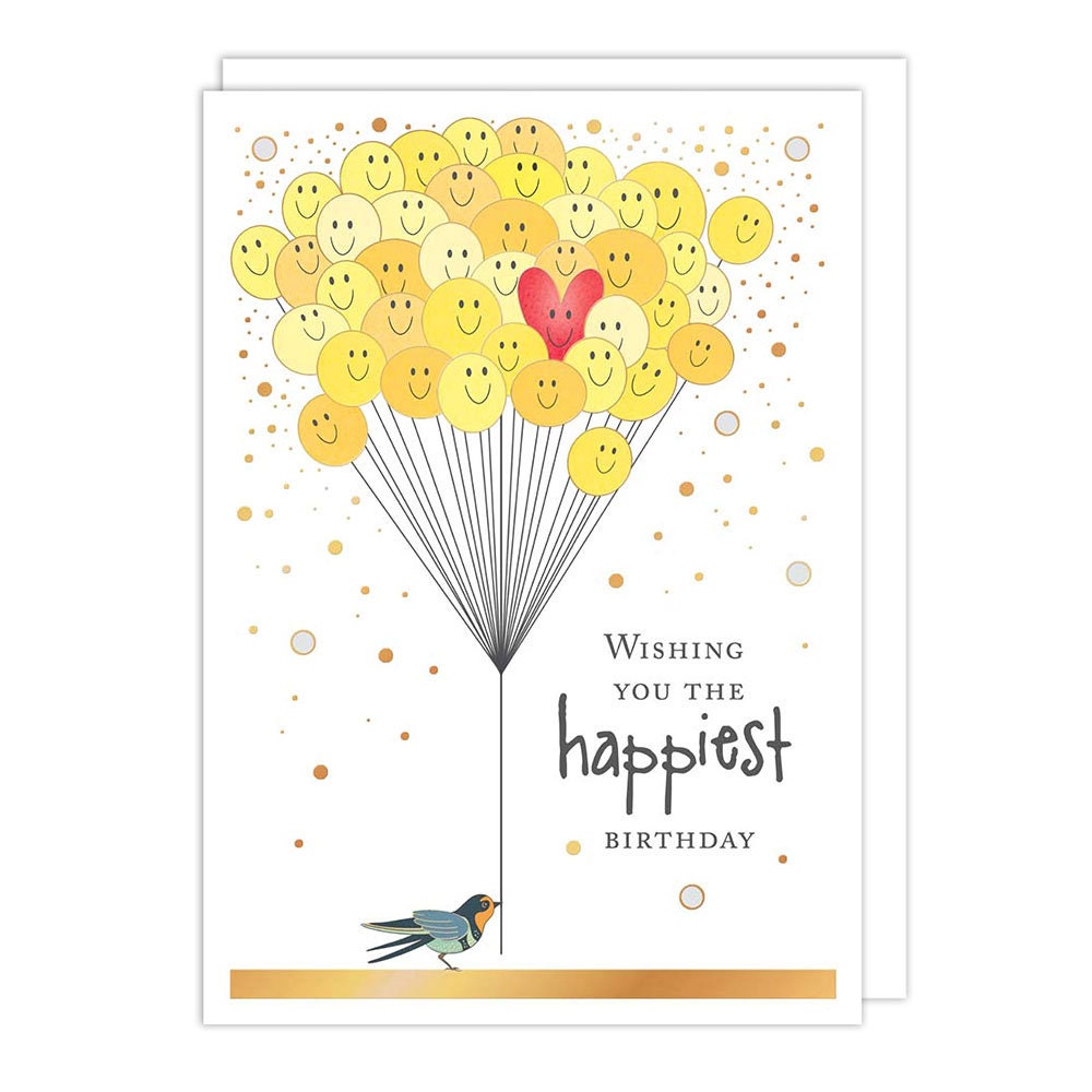 Happy Birthday Card: Smiley Faces Birthday Card MC3652 - Etsy