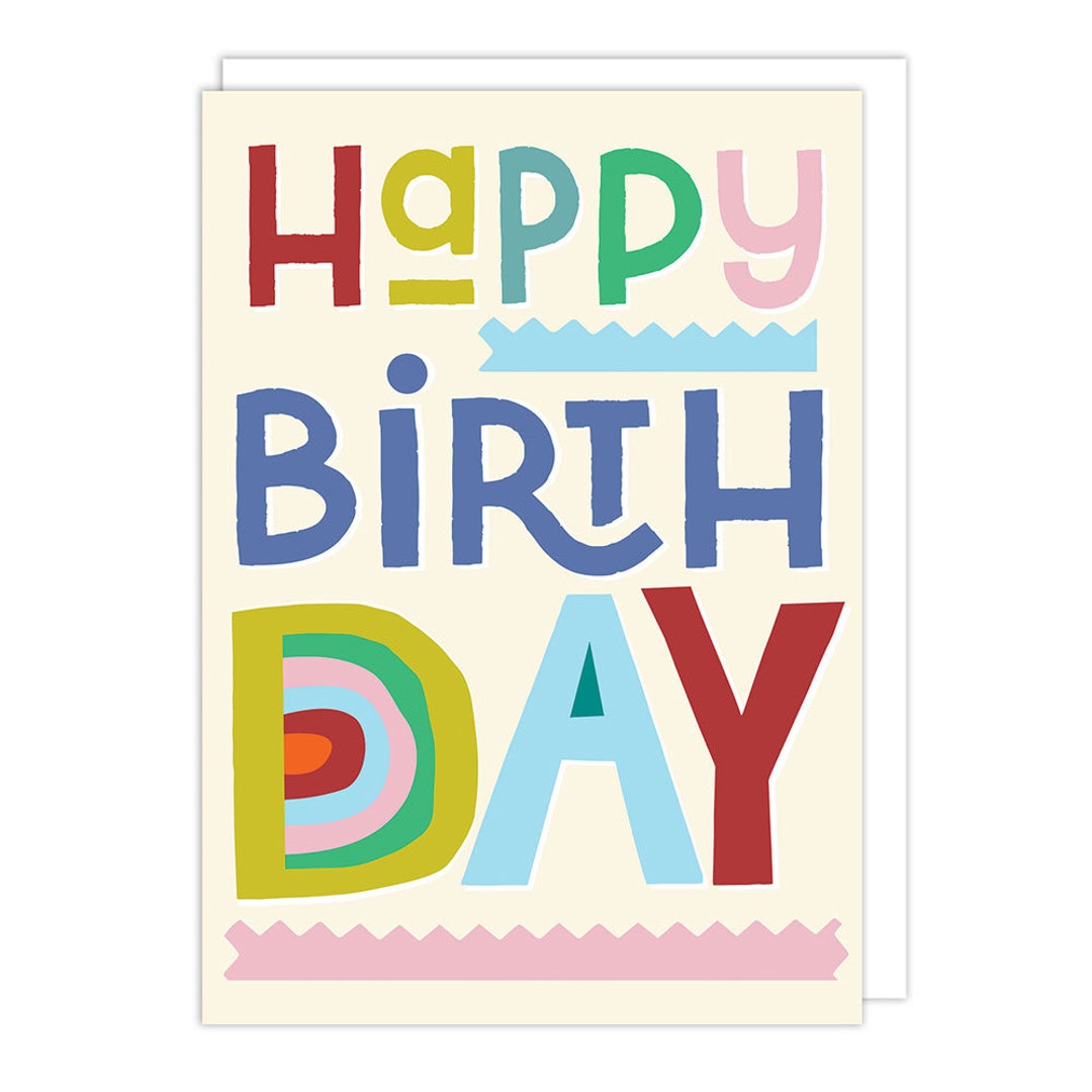 Birthday Card: Text Art Birthday Card NT038 - Etsy