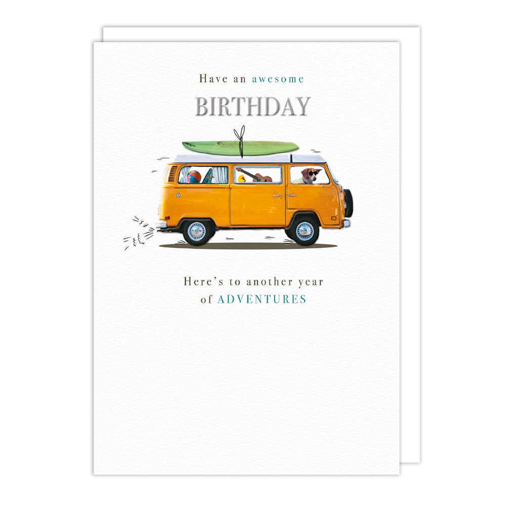 Birthday Card: Camper Van Birthday Card NT49875 - Etsy