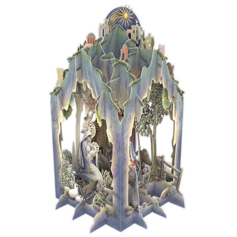 3D Pop up Christmas Card: Bethlehem (X3D030) - Etsy