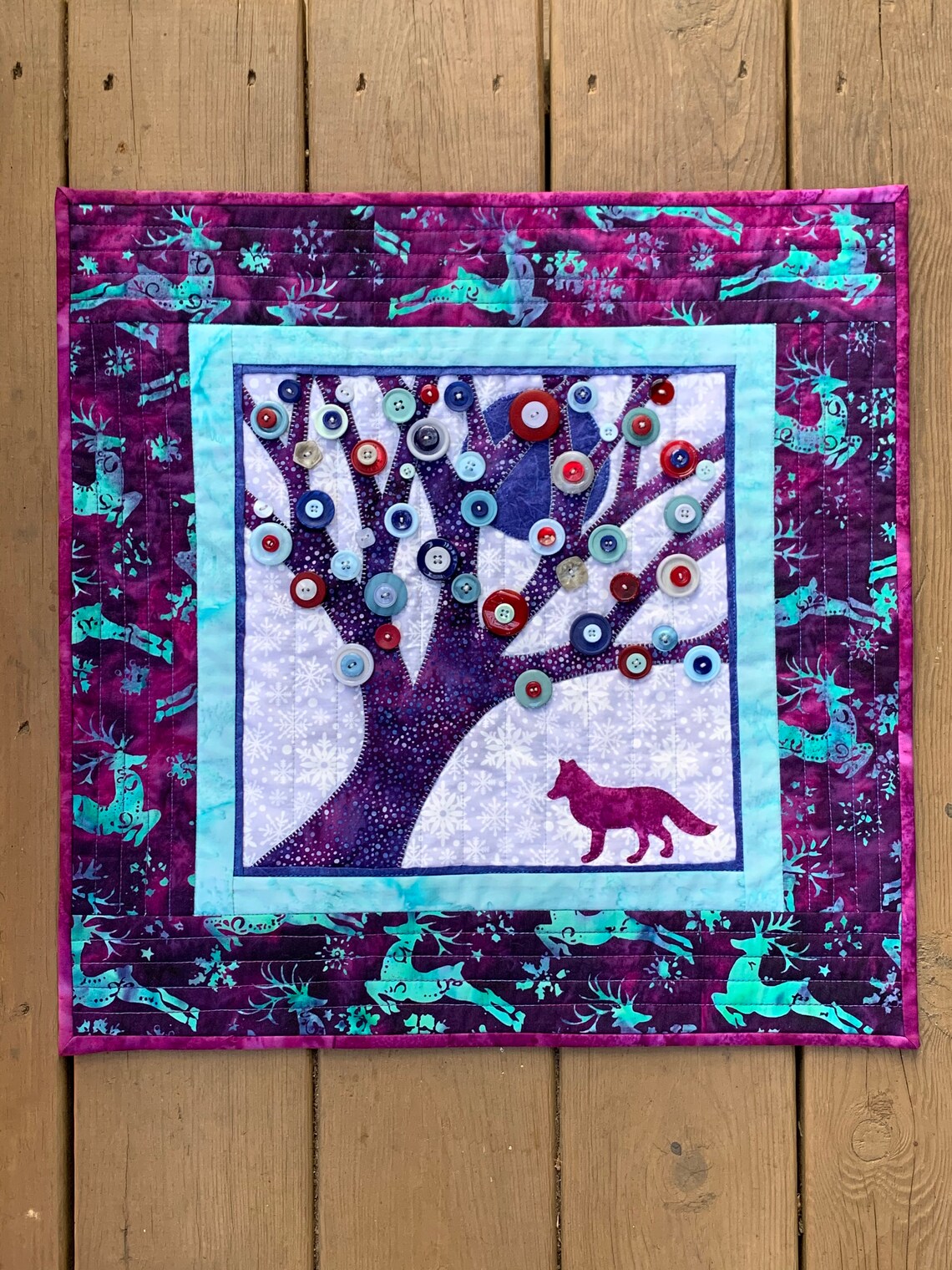 Seasonal Button Tree Quilted Wall Hanging Pattern PDF Download - Etsy