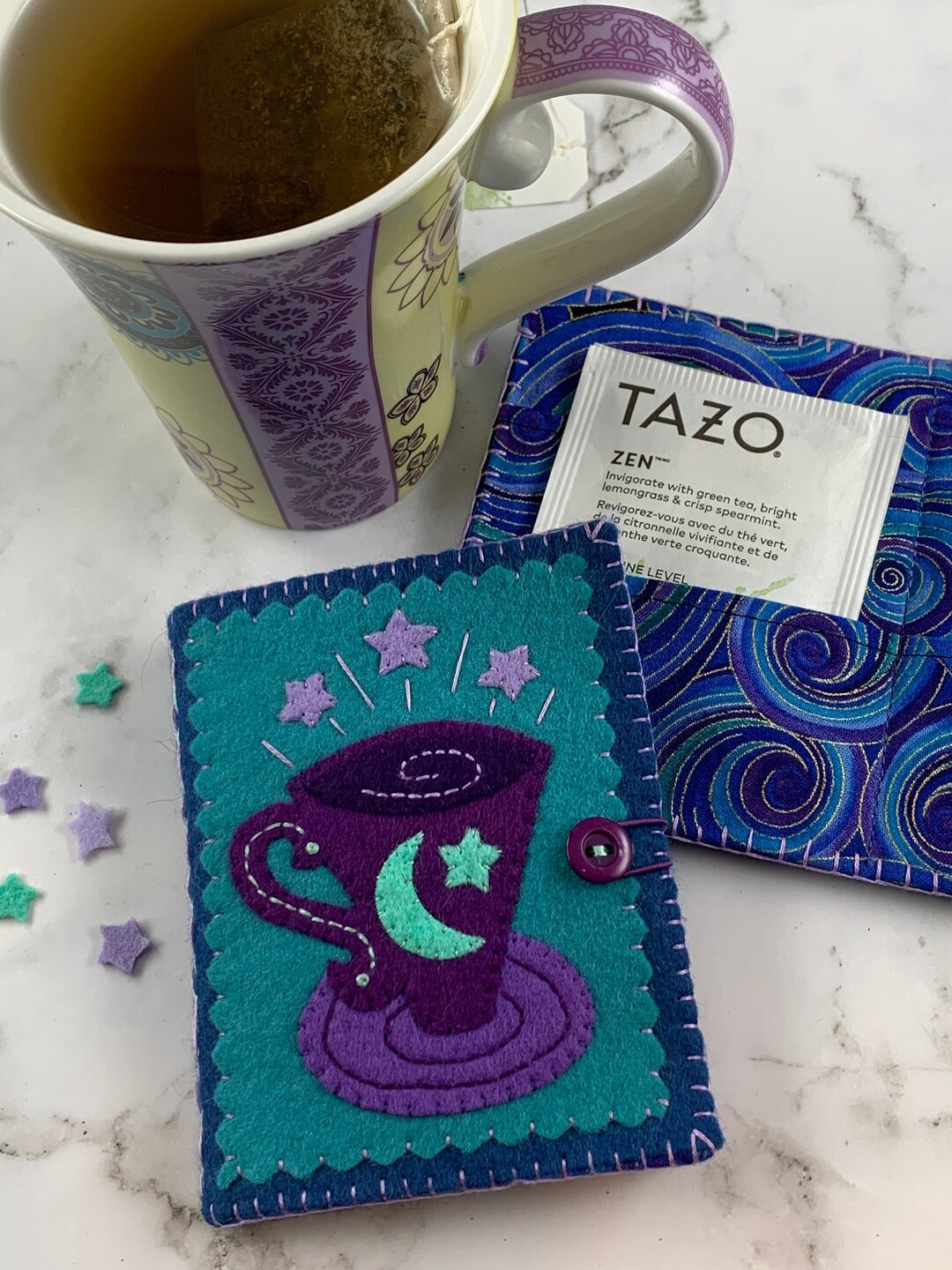 Tea Wallet PDF Pattern, Travel Tea Bag Holder, Cup of Magic (instant ...