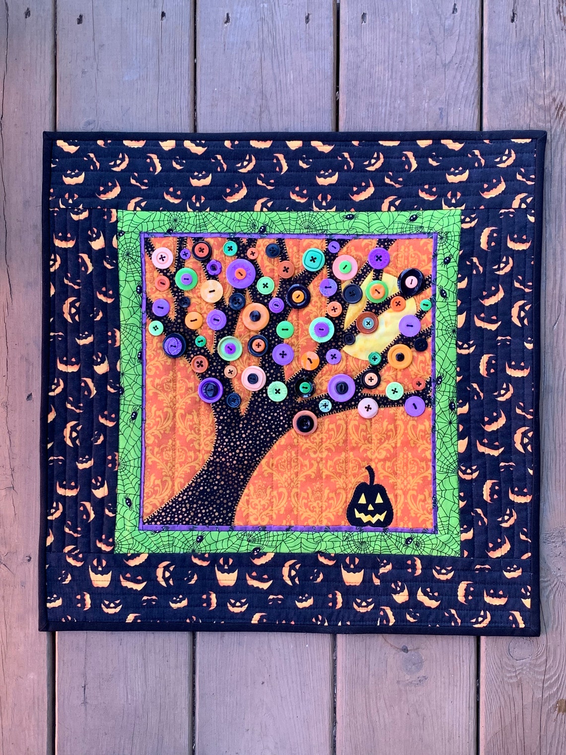 Seasonal Button Tree Quilted Wall Hanging Pattern PDF Download - Etsy