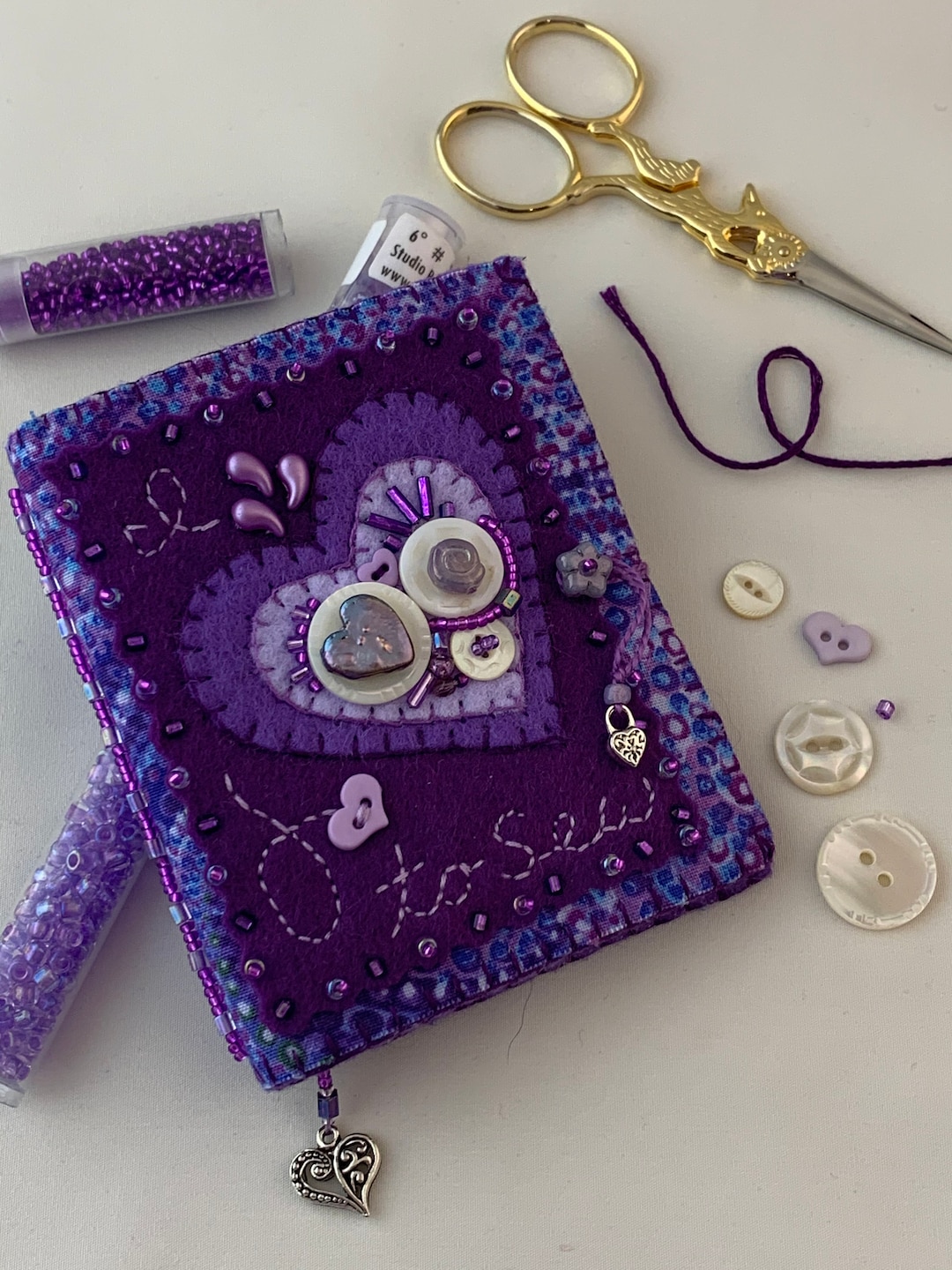 I Love to Sew Needle Book PDF Pattern, Felt Needle Book Sewing Patten ...