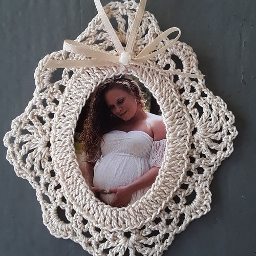Crochet Picture Frame Pattern/crochet Wedding Gift/christmas - Etsy
