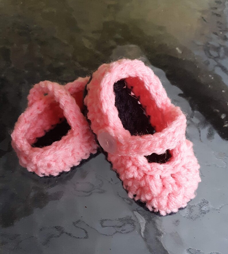 Mary Jane Baby Shoes Crochet Pattern/mary Jane Shoes/baby Shoes Crochet ...