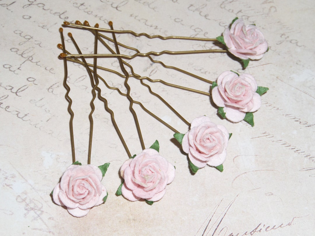 Pink Flower Hair Pinspale Pink Rose Hair Flowersflower Girl Hair ...