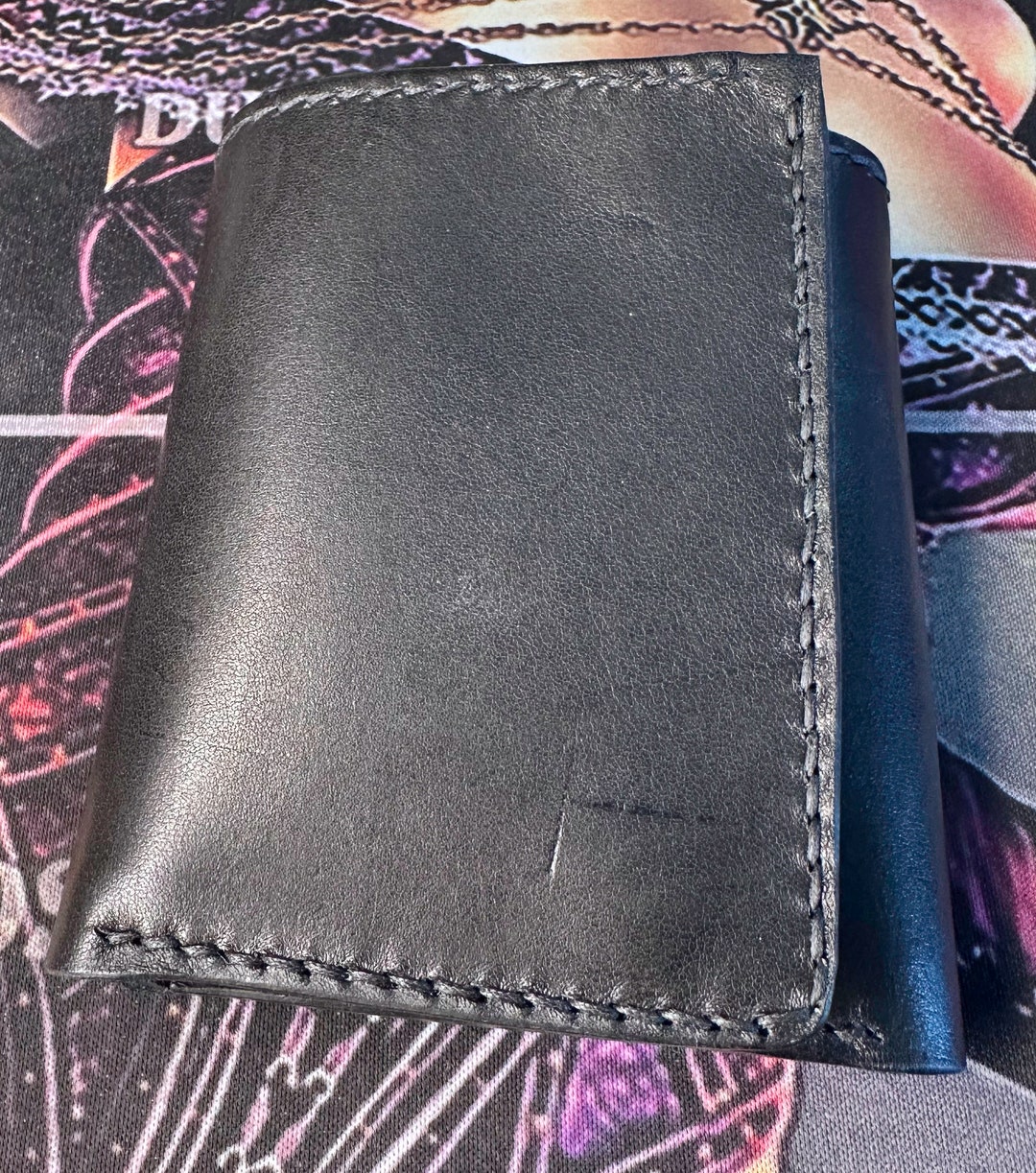 4.5 Inch Tri-fold Snap Wallet |snap Wallet | Leather Wallet for Men ...