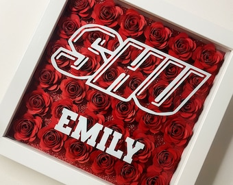 Personalized College Shadow Box L College Graduation Gift College ...