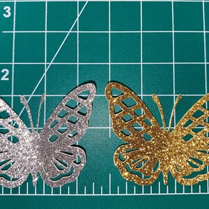 Butterflies (6 Pcs ) Graduation Cap Decoration | Approx. 2” Glitter ...