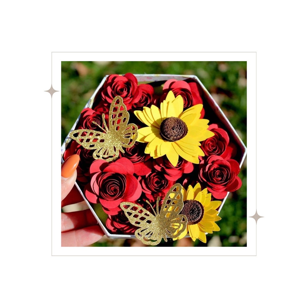 Design Your Perfect Graduation Cap: 12pc 3D Paper Flower Decorations ...