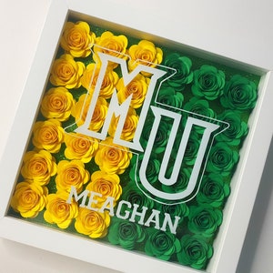 Personalized Shadow Box | Paper Flower Shadow Box | High School ...