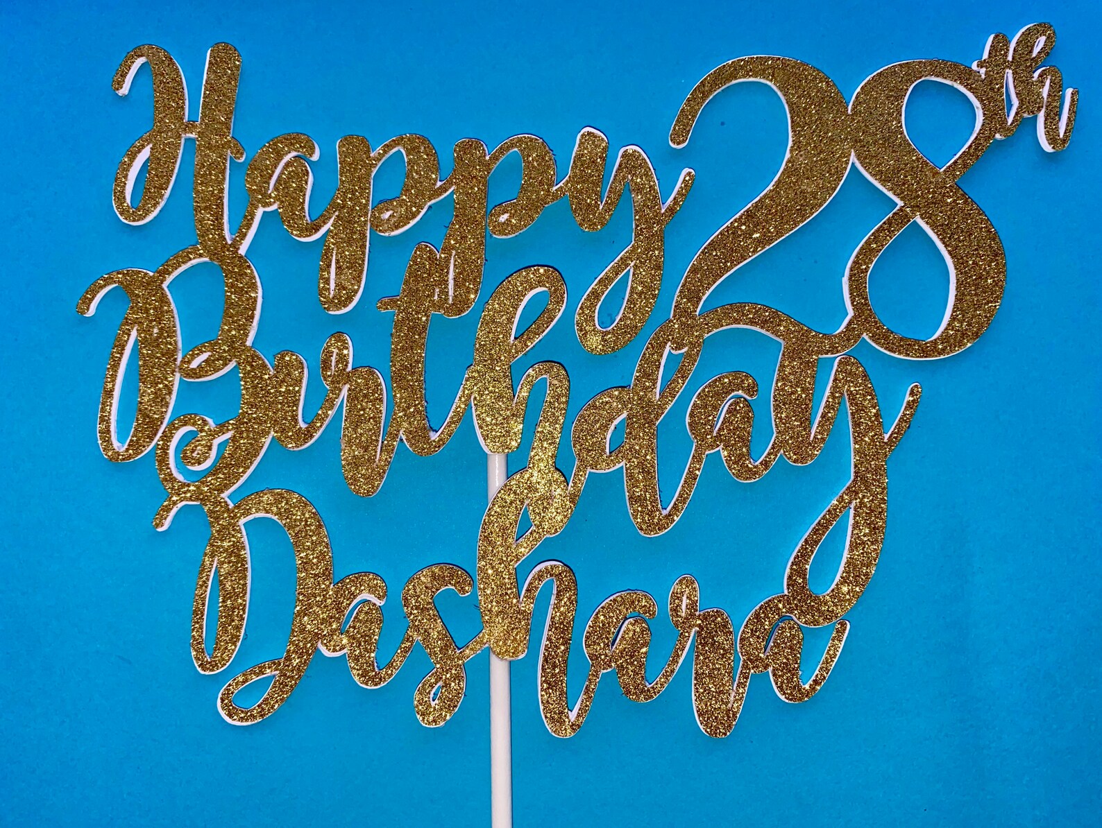 Happy Birthday Custom Cake Topper Custom Birthday Topper - Etsy