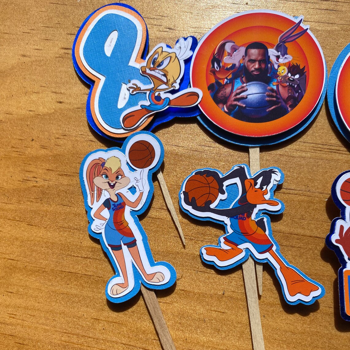 Space Jam Cupcake Toppers Space Jam 2 Cupcake Toppers Personalized ...
