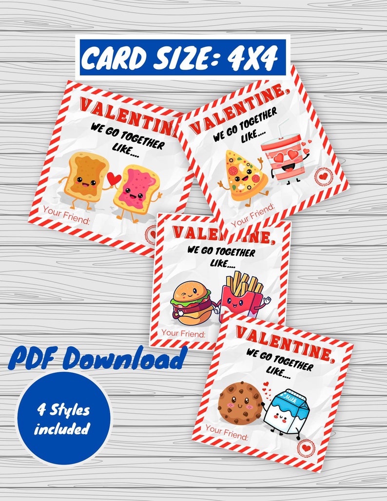 PRINTABLE - Perfect Cute Perfect Pair Valentine Card | Classroom ...