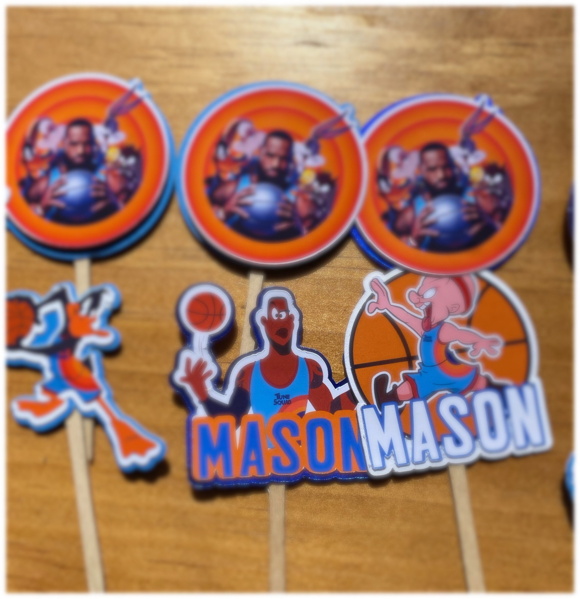 Space Jam Cupcake Toppers | Space Jam 2 Cupcake Toppers | Personalized ...