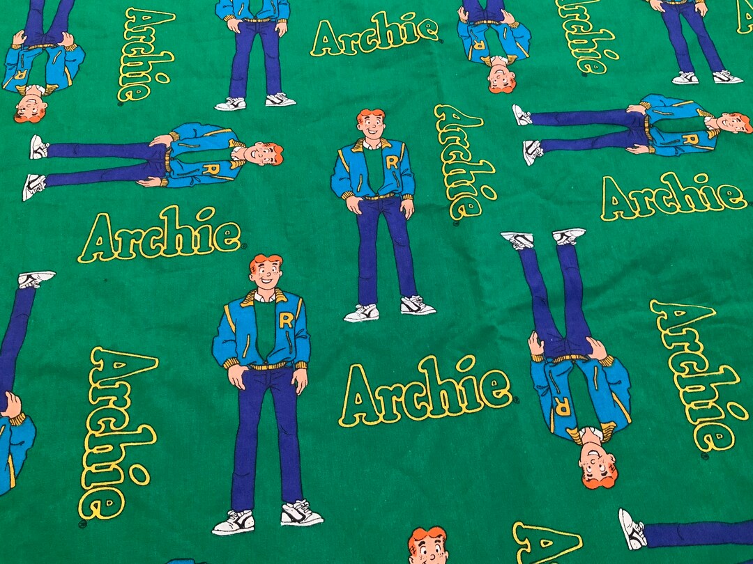 Vintage Archie Fabric, Pants, Garment, Kids Room Curtain, Archie Comics ...