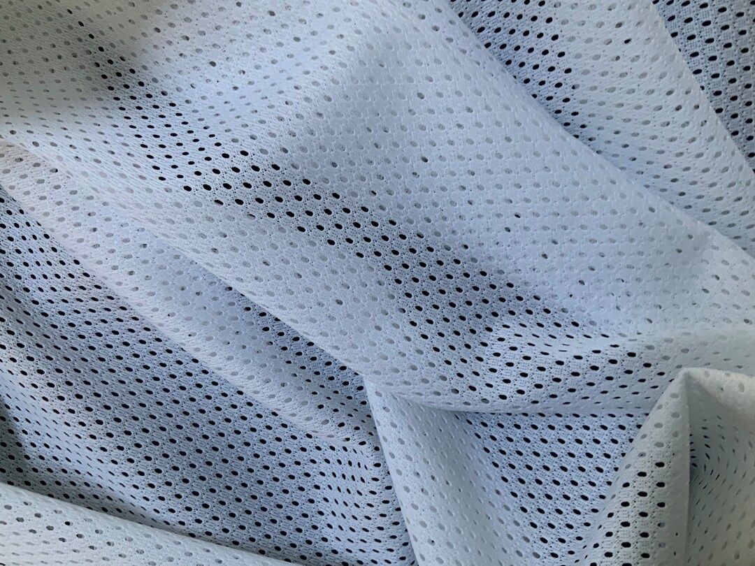 High Quality White Sport Mesh Knit, Sport Fabric, Football Fabric ...