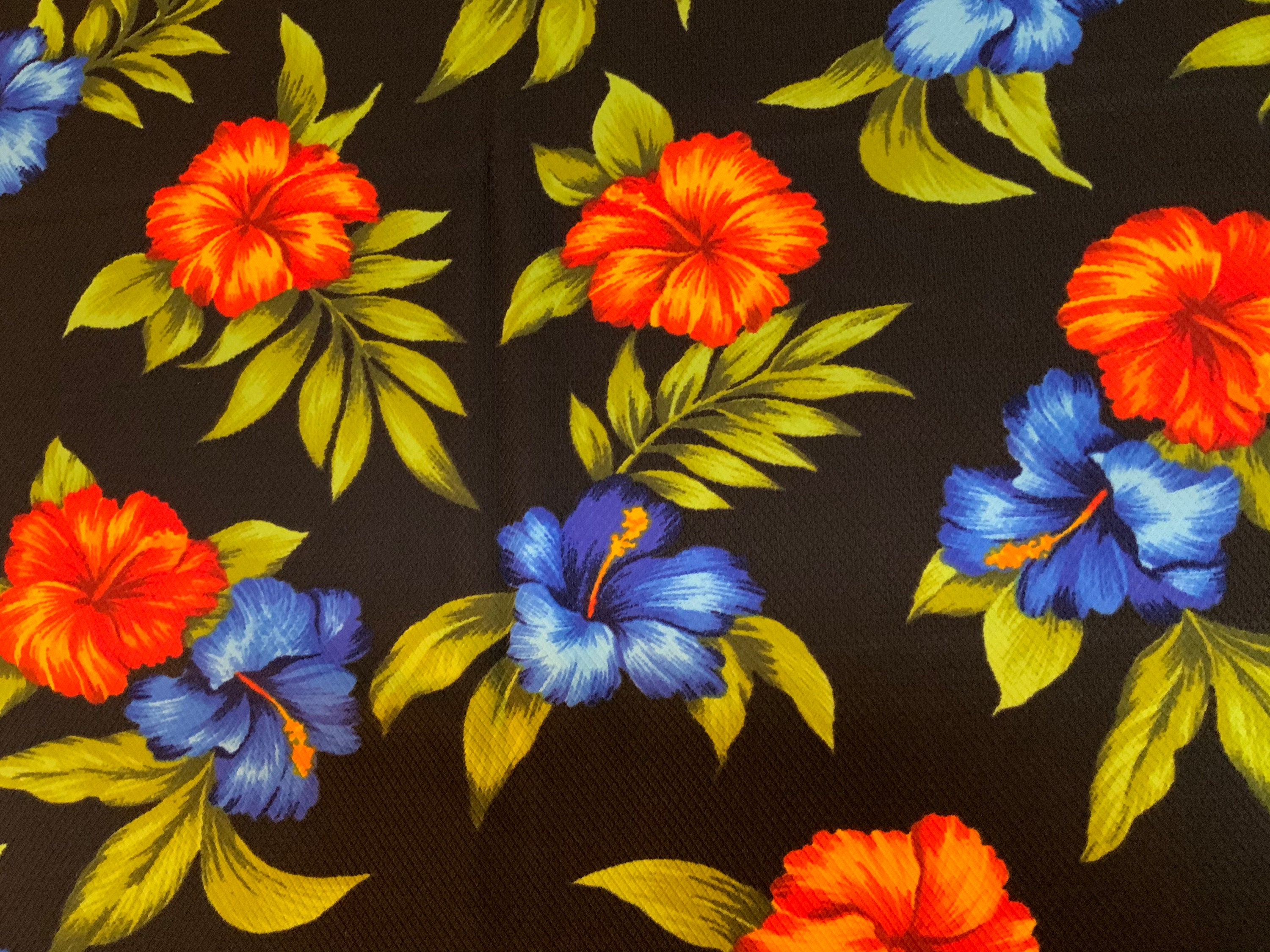 Artistic Floral Textured Swim Suit Fabric Bikini, Workout, Swimwear, 4 ...