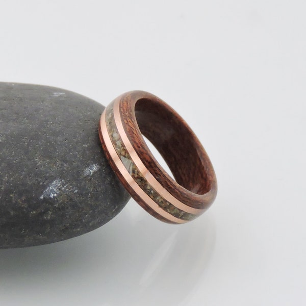Wood Metal Ring - Etsy