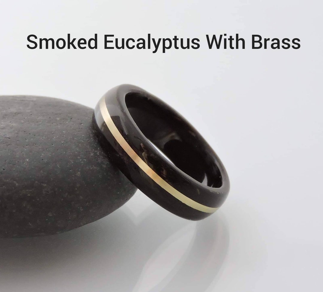 Handmade Wood Ring With Metal Inlay. Design Your Own Custom Wood ...