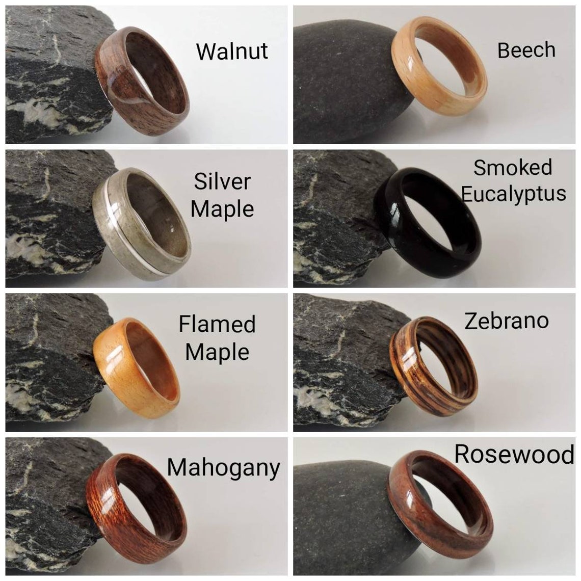 Guitar String Ring Bespoke Order Handmade Wooden Fretboard - Etsy