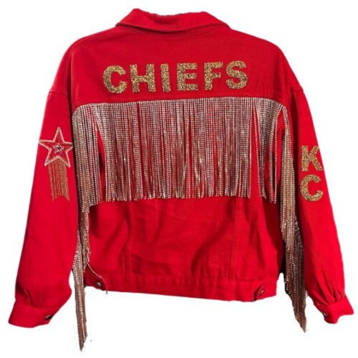 Kansas City Chiefs Custom Rhinestone Jacket | KC Cheifs Custom Jacket ...