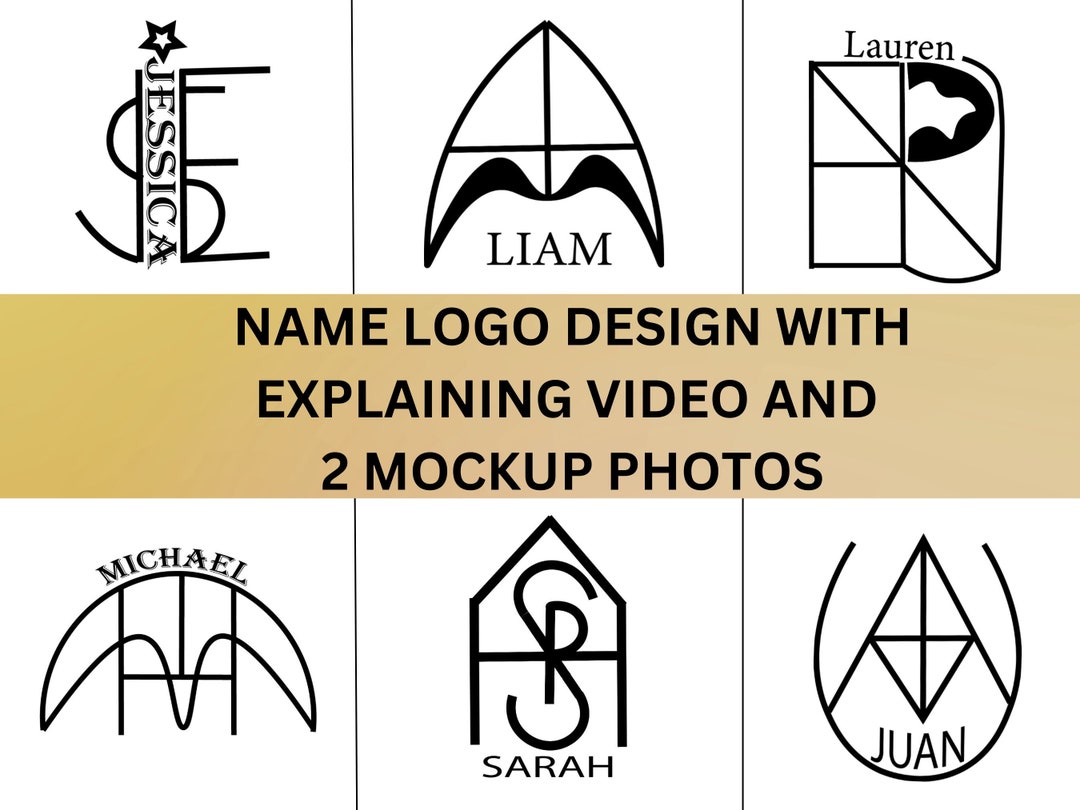 Custom Name Logo Design Minimalist Logo Name Logo - Etsy