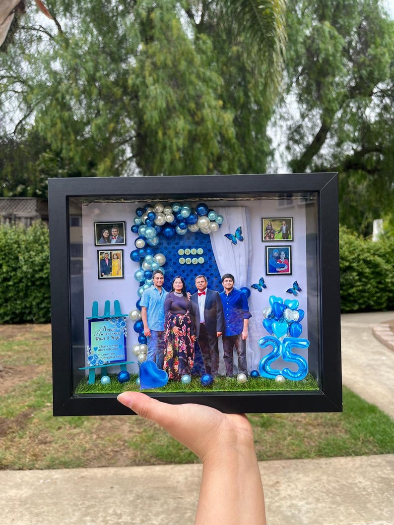 Custom 3D Shadow Box | Personalized Memory Frame for Birthday ...