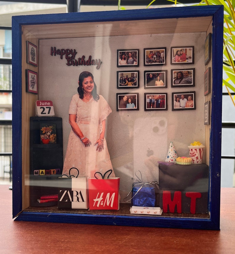 Custom Photo Gift 3D Miniature Box Shadow Box Custom - Etsy