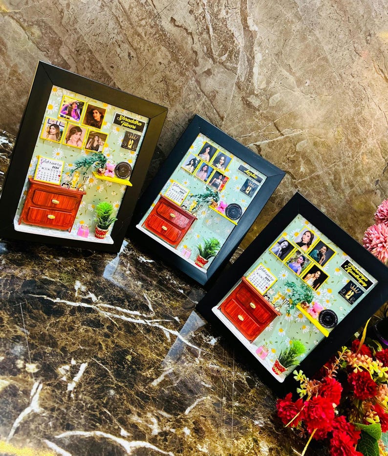 Personalized Shadow Box Photo Frame Custom Photo Display Unique ...