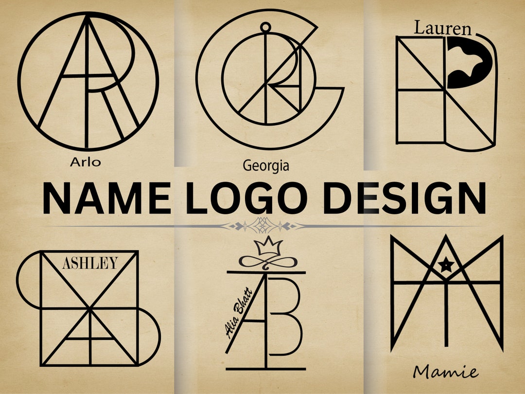 Custom Name Logo Design, Minimalist Logo, Name Logo, Monogram Name Logo ...