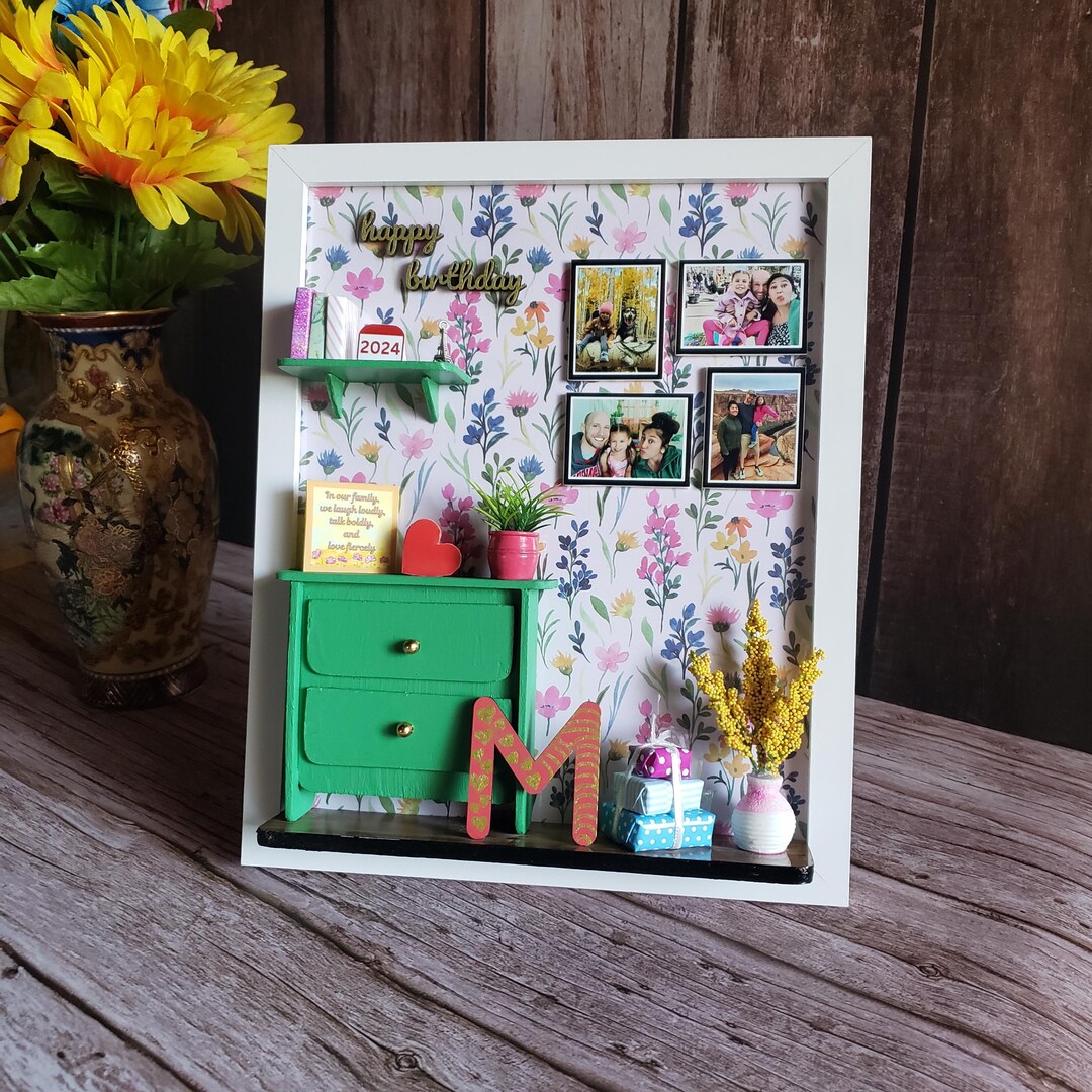 Personalized 3D Wall Frame Miniature Photo Frame Unique Gift Wall Décor ...