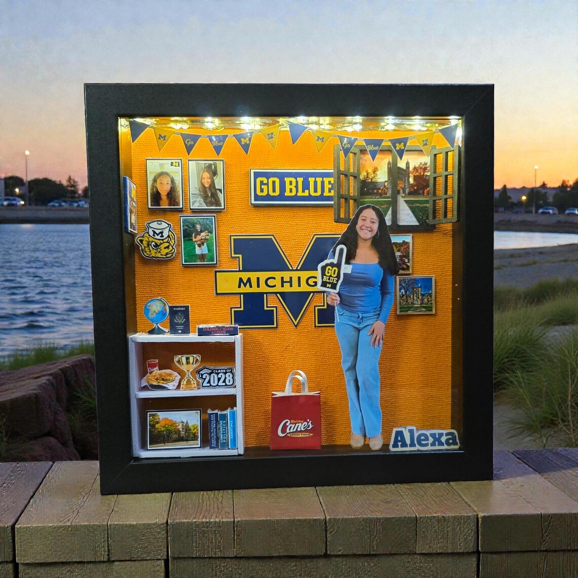 Custom Graduation Shadow Box Personalized College Graduate Gift ...
