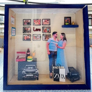 Custom Photo Gift, 3D Miniature Box, Shadow Box, Custom Wedding ...