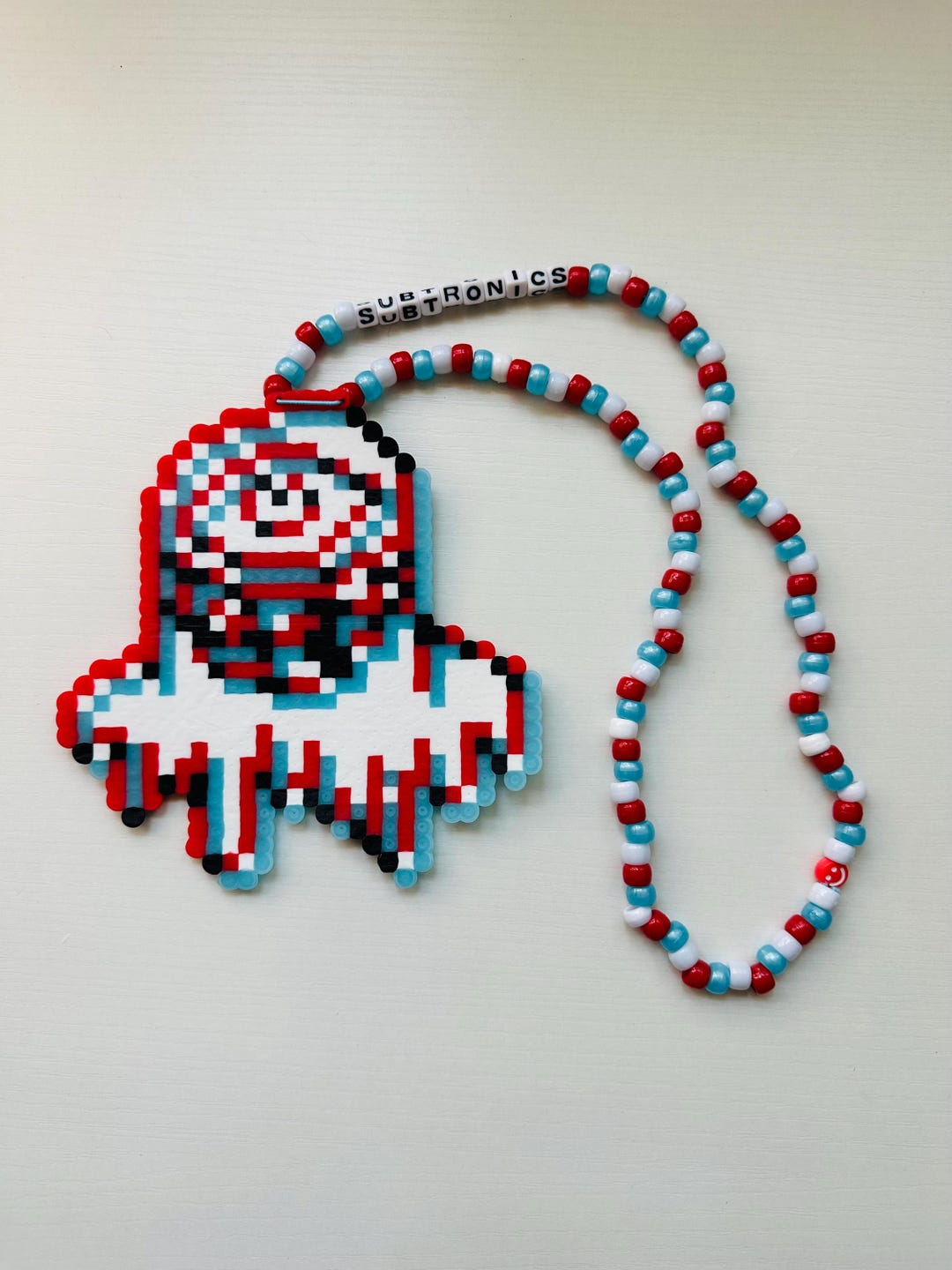 Blurred Subtronics Perler Necklace - Etsy