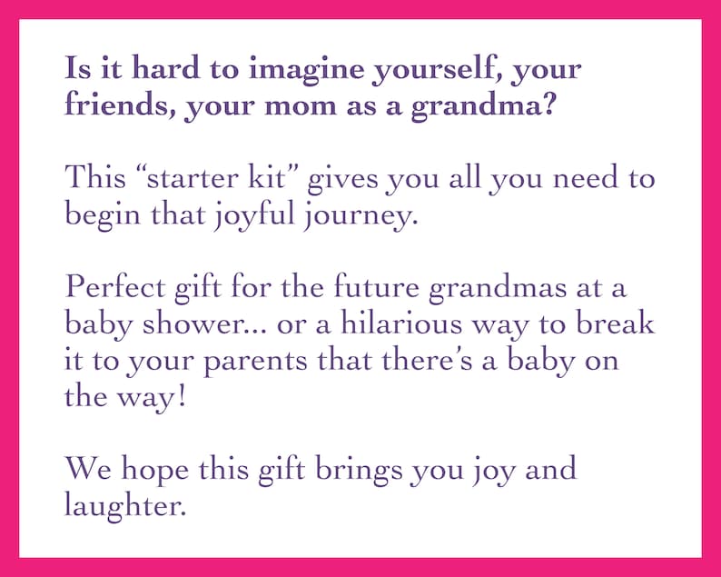 You're Going to Be Grandma! Starter Kit - Etsy