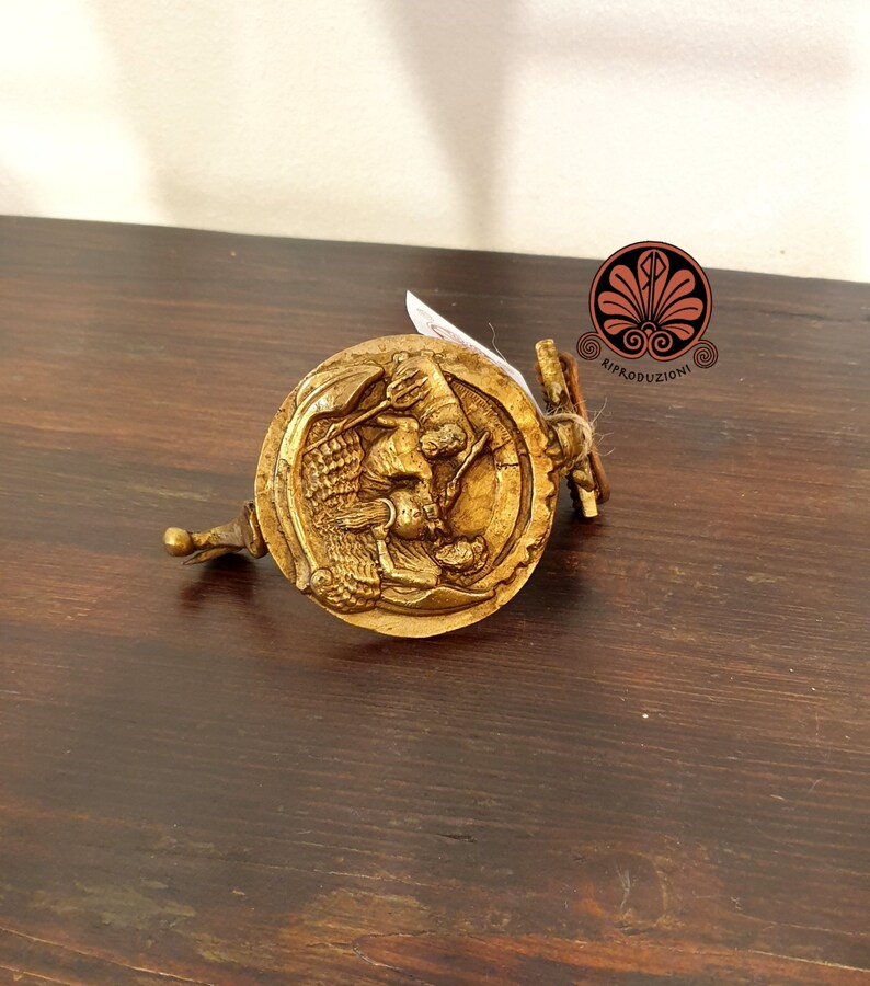 Reproduction Roman Fibula in Polished Bronze Bathed in Gold - Etsy