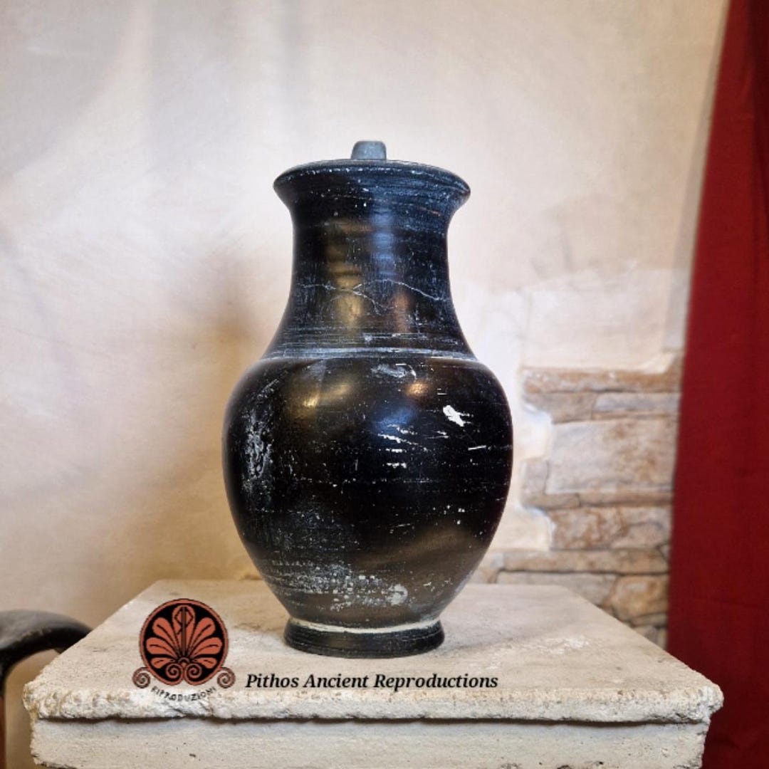 Reproduction of Olpe Etruscan Vase in Bucchero. Made With the Same ...