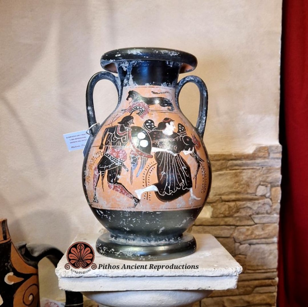Reproduction of an Attic Black-figure Pelike Vase. Made With the Same ...