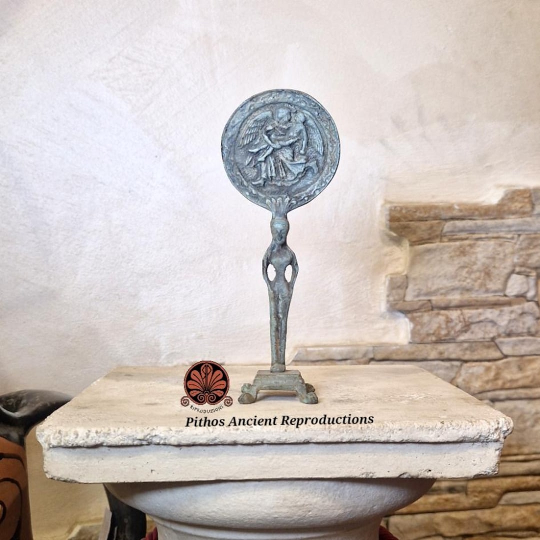 Bronze Reproduction, Etruscan Mirror With Reliefs. - Etsy