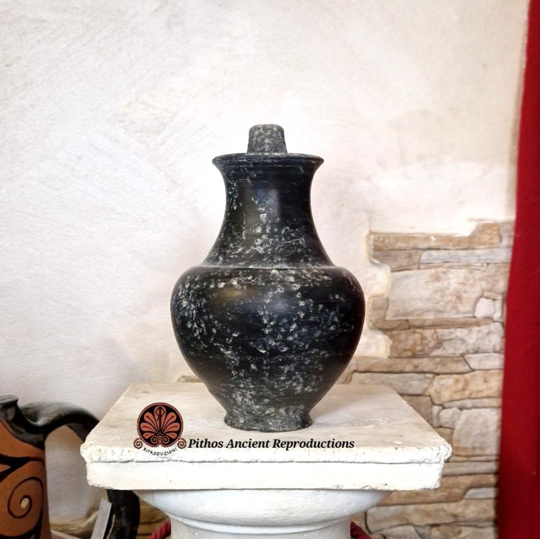 Reproduction of Olpe Etruscan Vase in Bucchero, Made With the Same ...