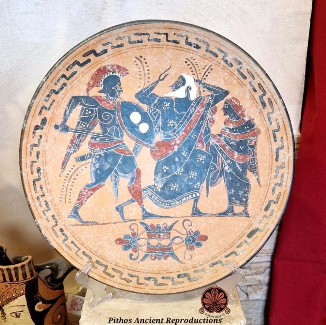 Reproduction of a Black-figure Plate, Made With the Same Techniques ...