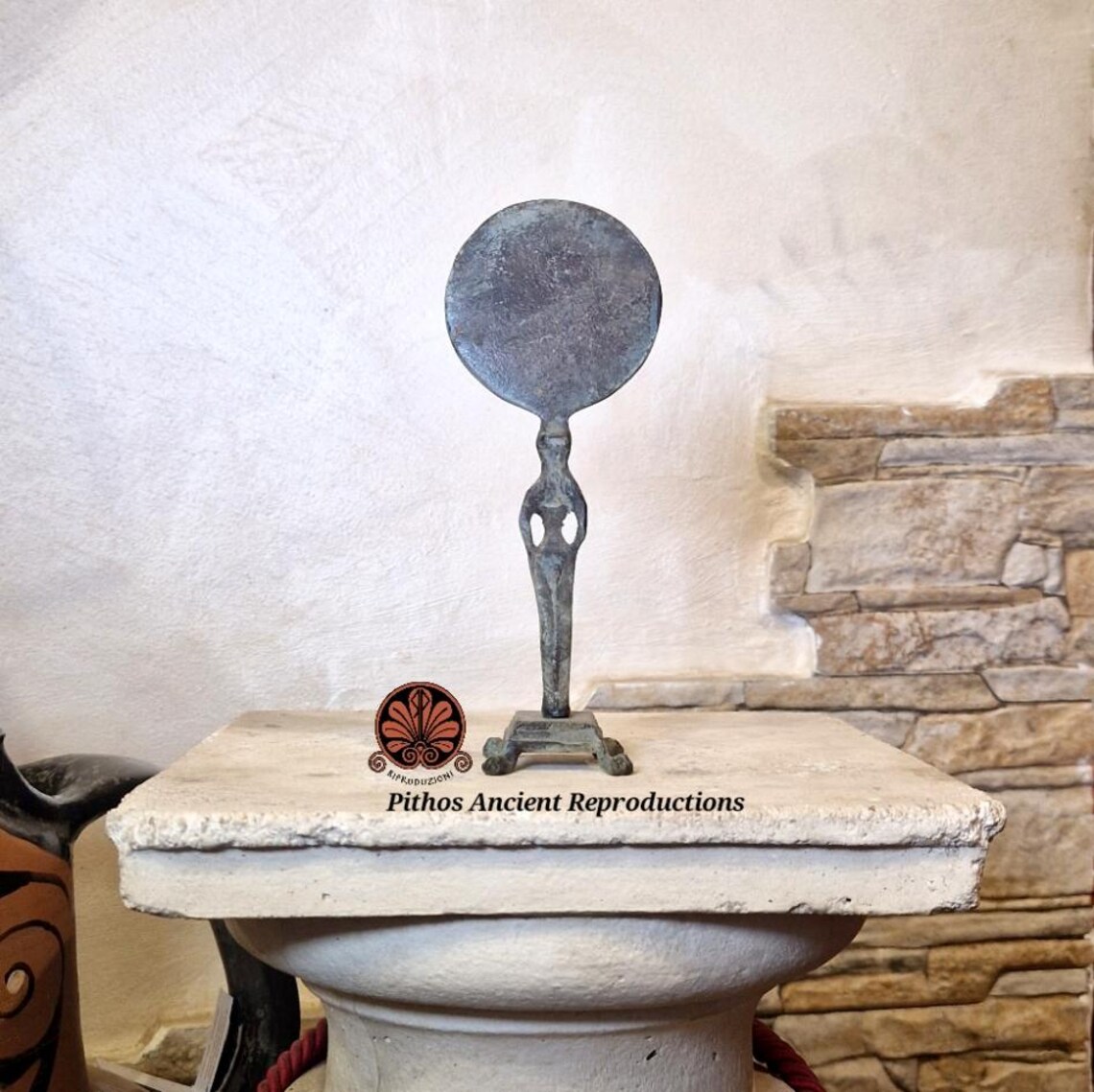 Bronze Reproduction, Etruscan Mirror With Reliefs. - Etsy
