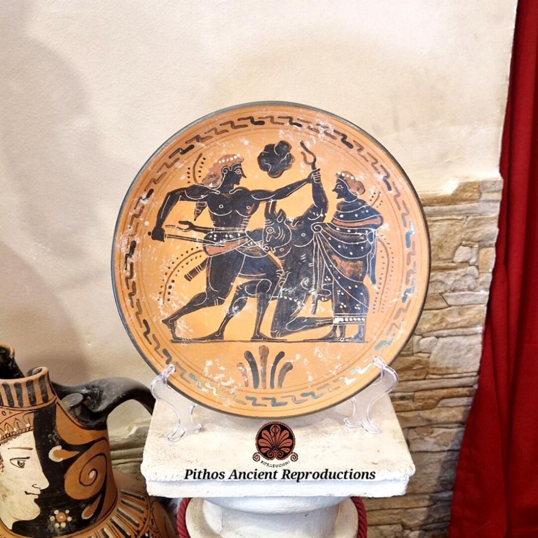 Reproduction of a Black-figure Plate, Made With the Same Techniques ...