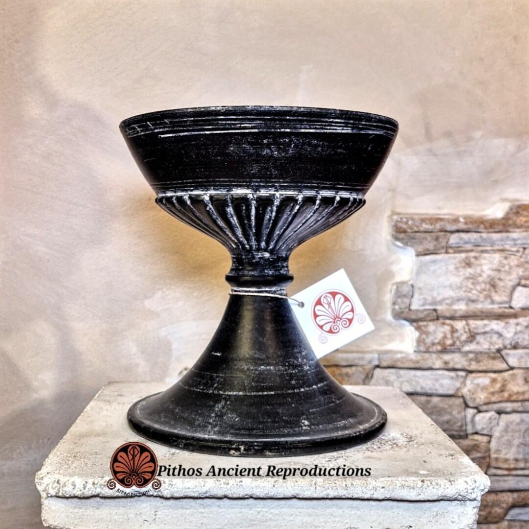 Reproduction of an Etruscan Bucchero Chalice. Made Using the Same ...