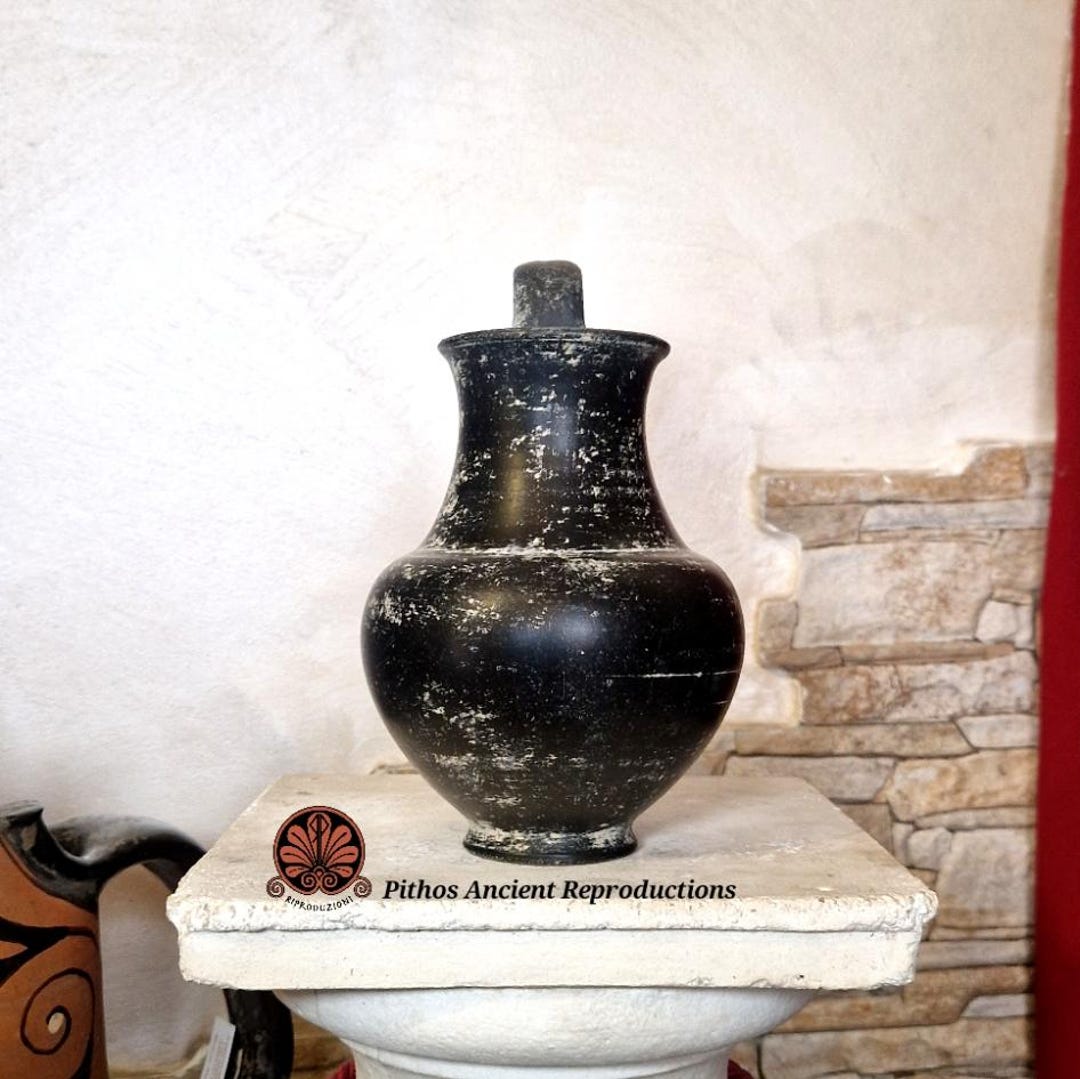 Reproduction of an Olpe Etruscan Vase in Bucchero, Made With the Same ...