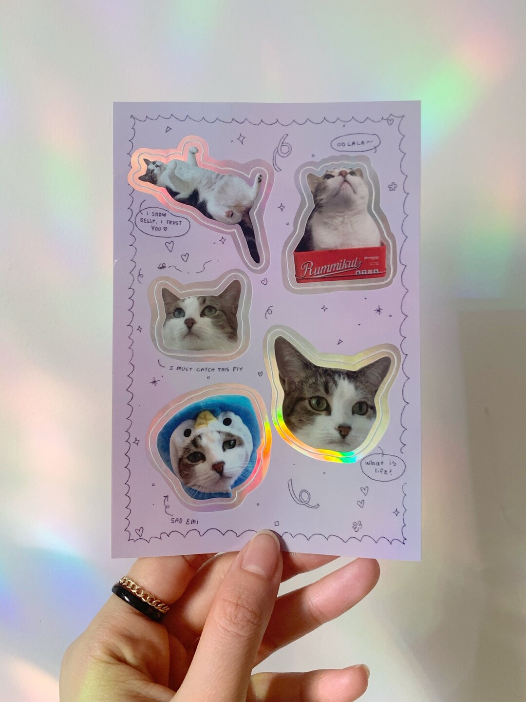 Emi Senpai Life Sticker Series - Holographic - Etsy